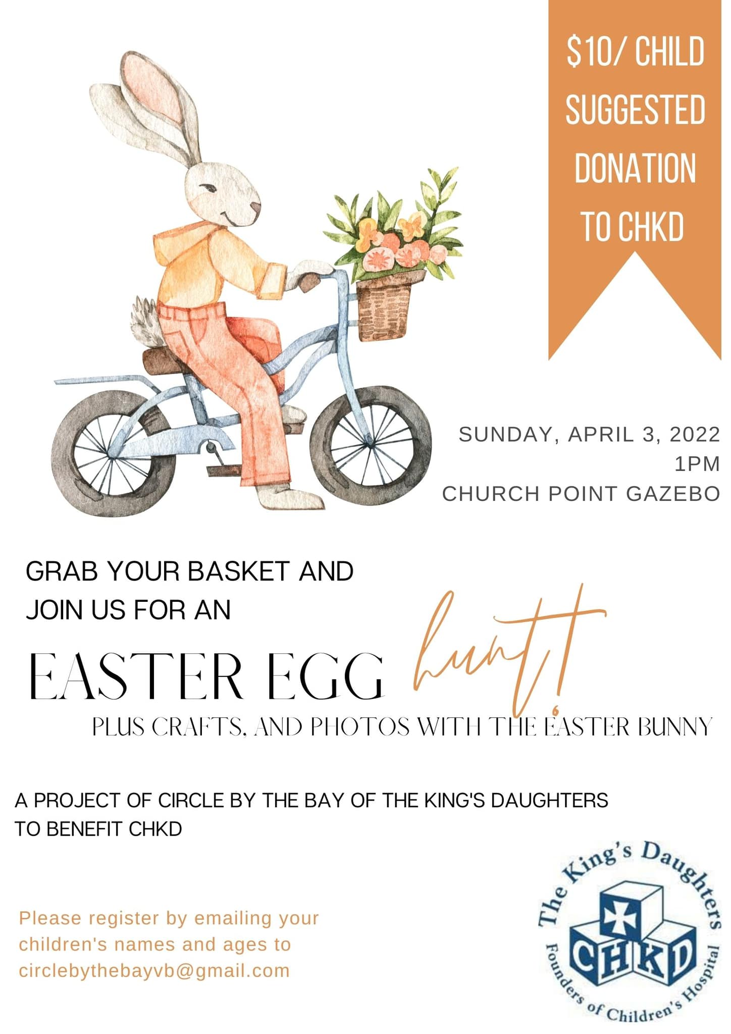 Easter Egg Hunt April 3rd 2022 Church Point